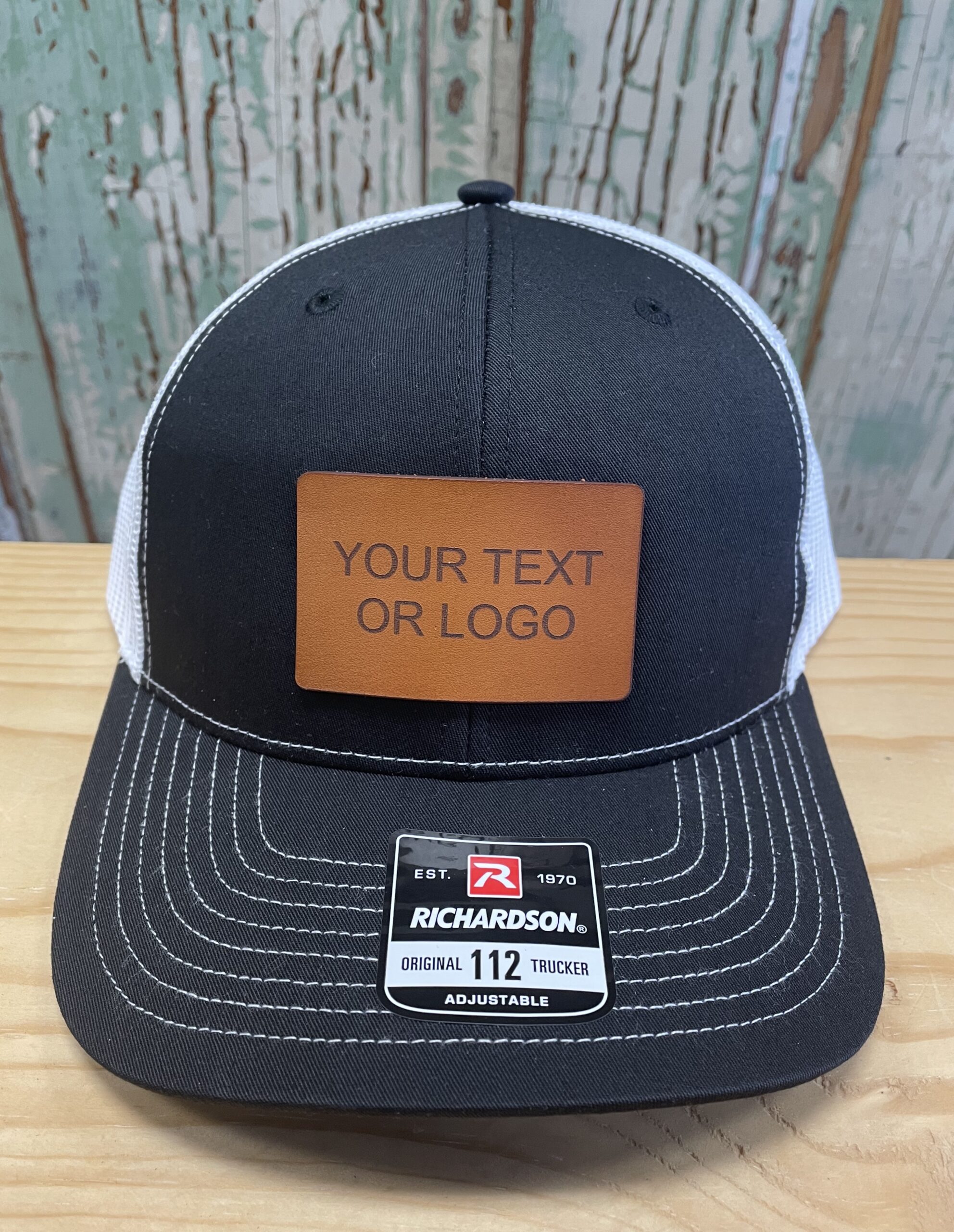 Custom Leather Patch Trucker Hat Richardson 112 115 AG Outfitters NC Custom Leather Patch Trucker Hat Richardson 112 115 AG Outfitters NC